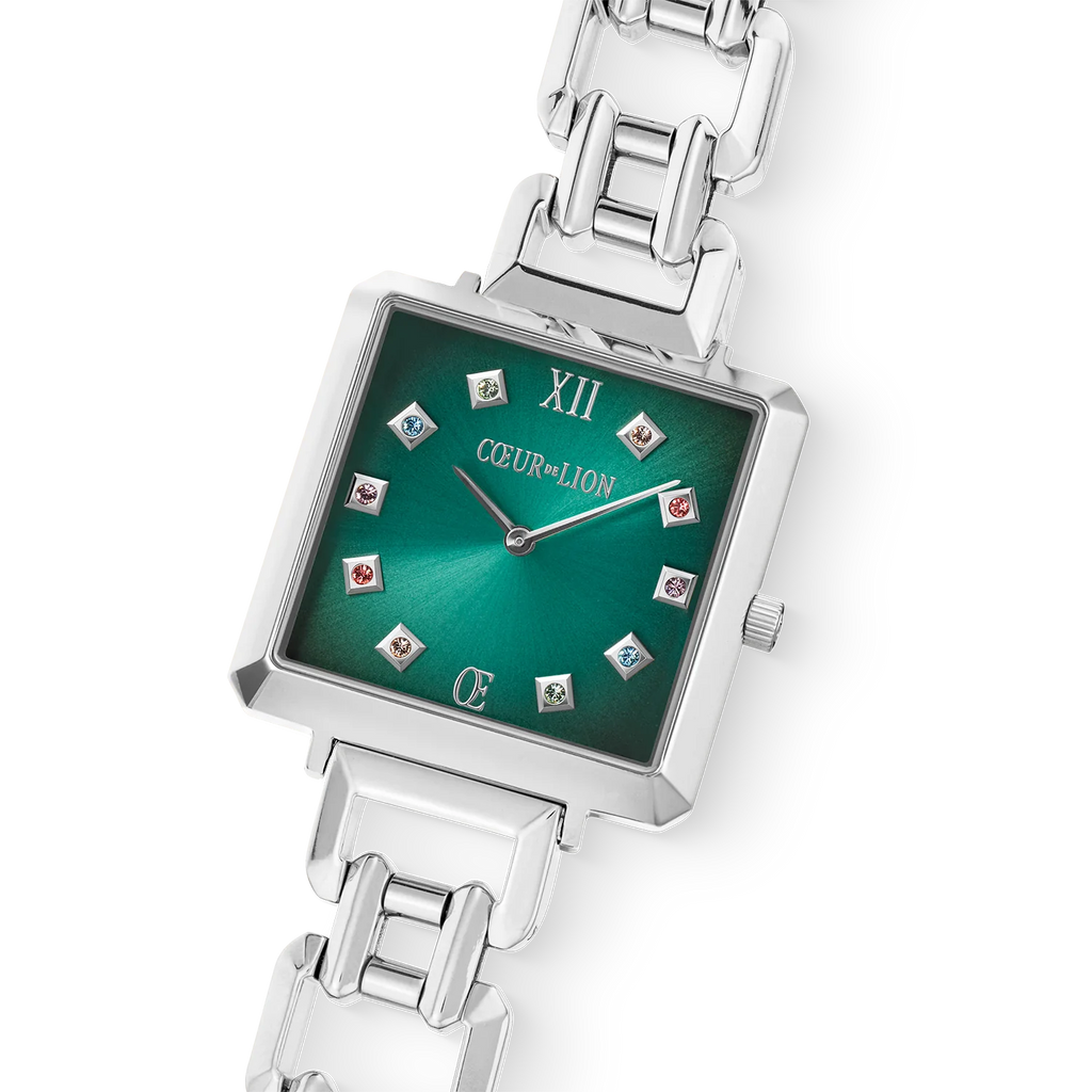 Turquoise Glaze Cube Statement Silver Watch – Bonds Jewellers NI