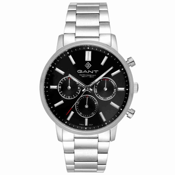 East Hill Day-Date Black Dial Silver Watch – Bonds Jewellers NI
